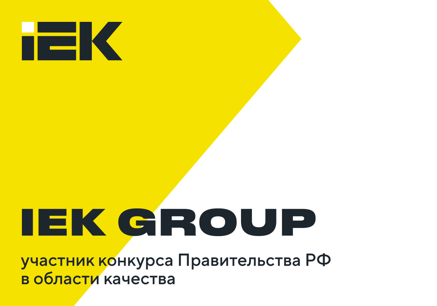 IEK GROUP впервые принимает участие в конкурсе Правительства РФ в области качества